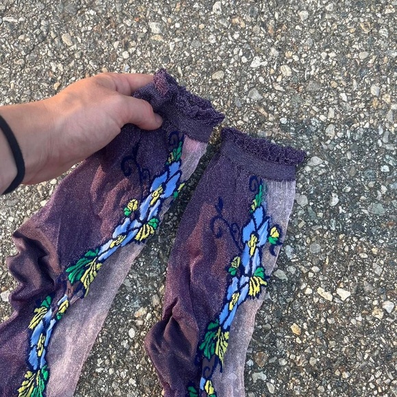 Accessories | Y2k Transparent Lace Sparkly Socks | Poshmark